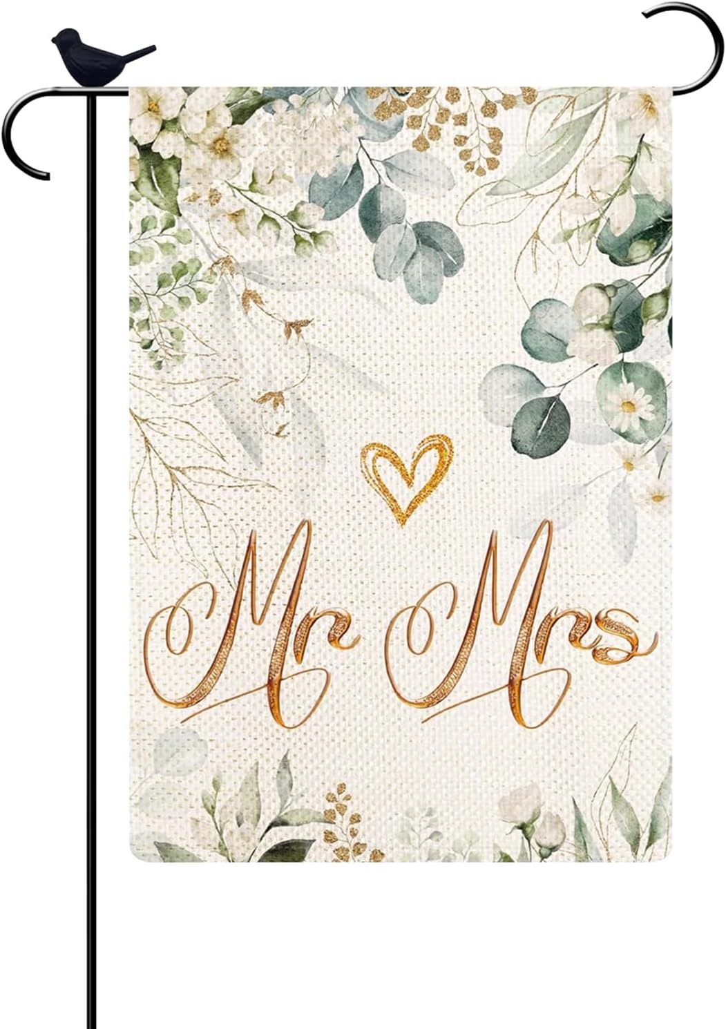 Amazon.com : Ksheria Welcome/Mr and Ms Wedding Garden Flag 12 x 18 Inch ...