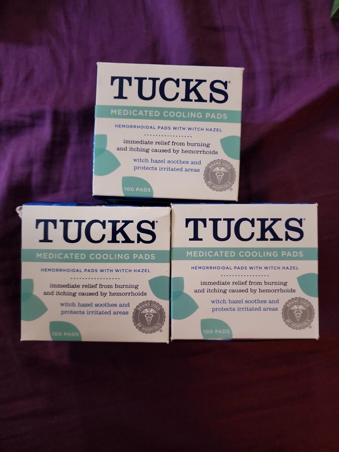 Amazon.com: Tucks, Medicated Cooling Pads, 3Pack (100 Pads Each ...