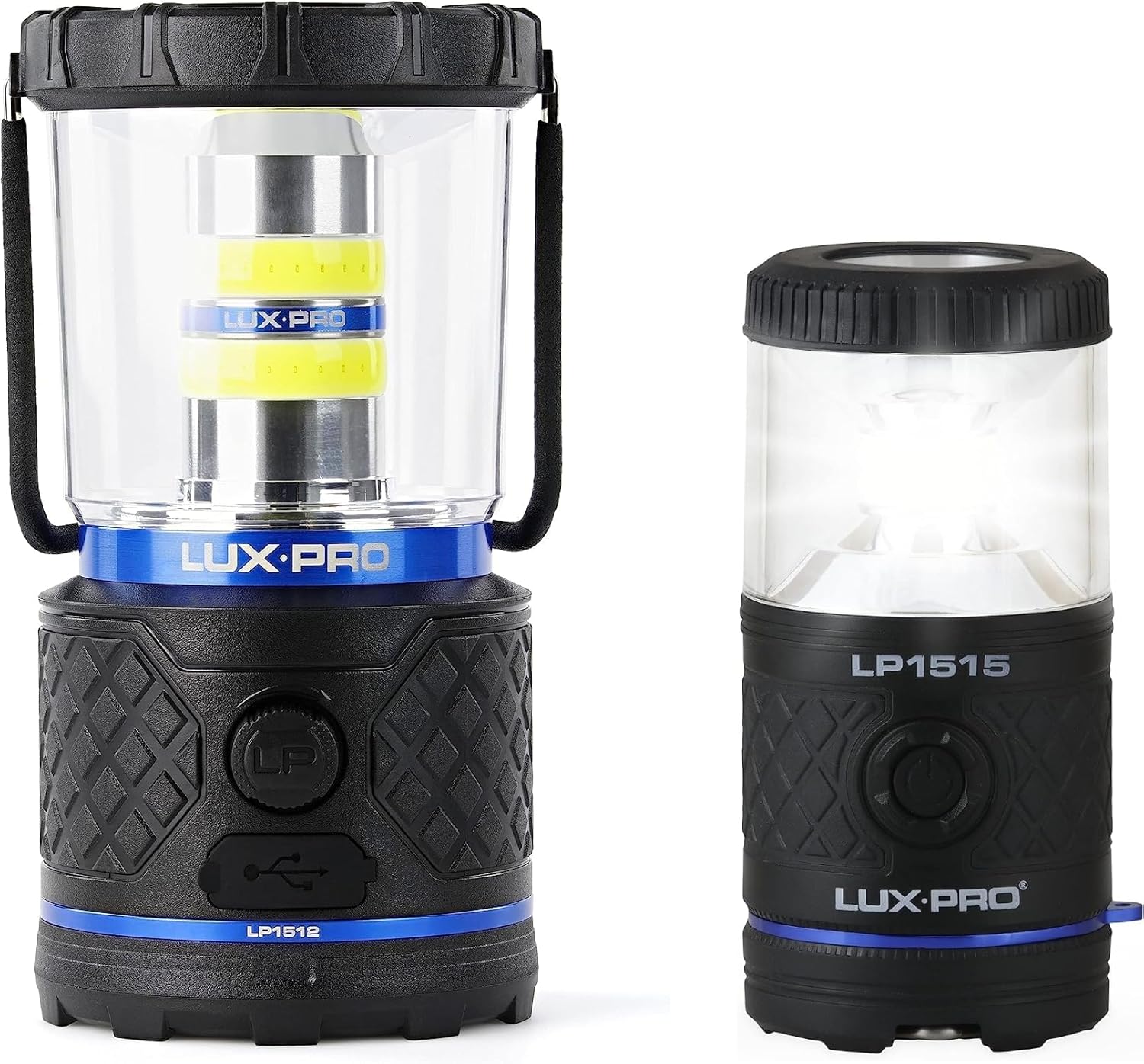 Amazon.com: LUXPRO Rechargeable Dual-Power 1100 Lumen LED Lantern for ...