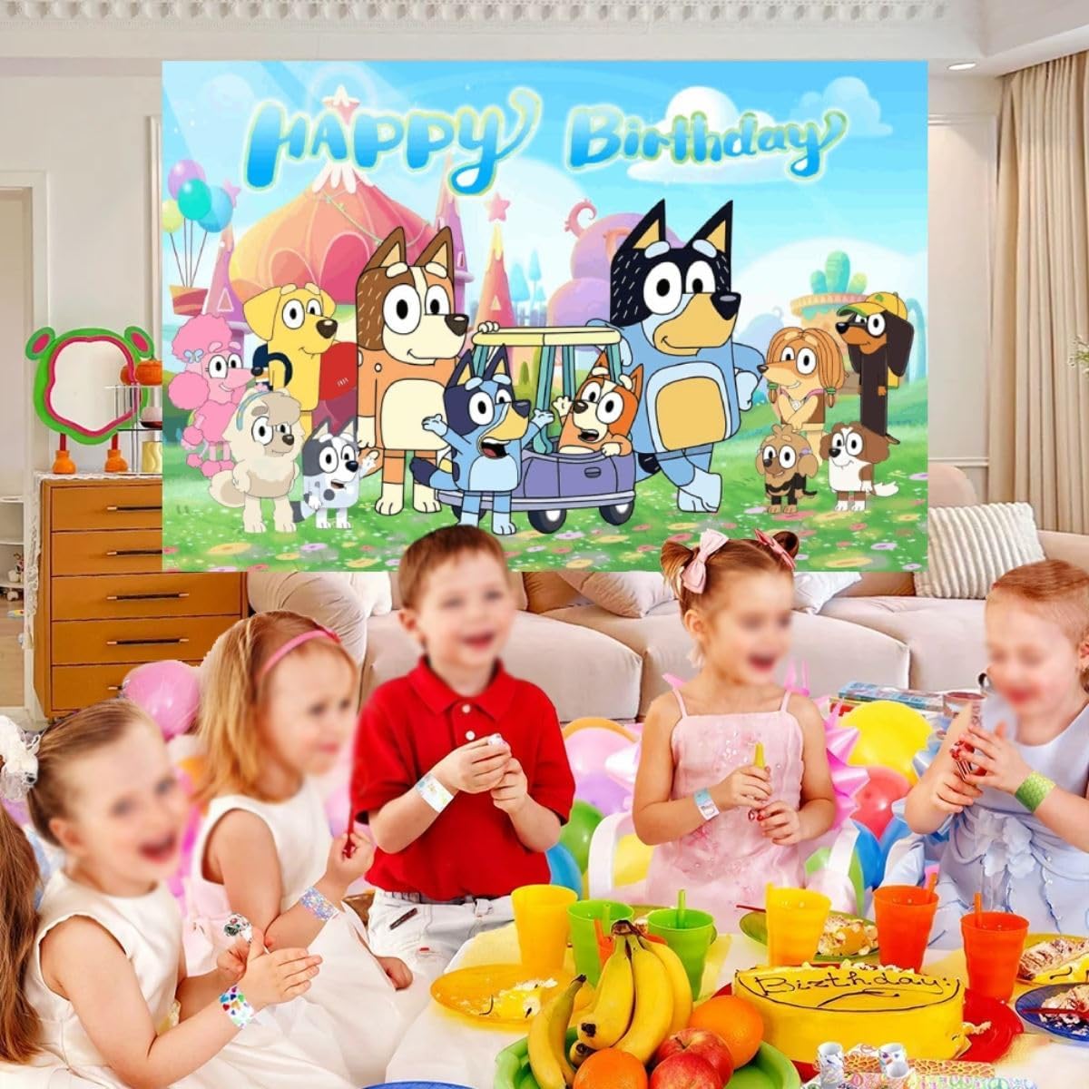 Amazon.com : Printing Blue Wallpaper Photo Shooting Props Backdrop ...