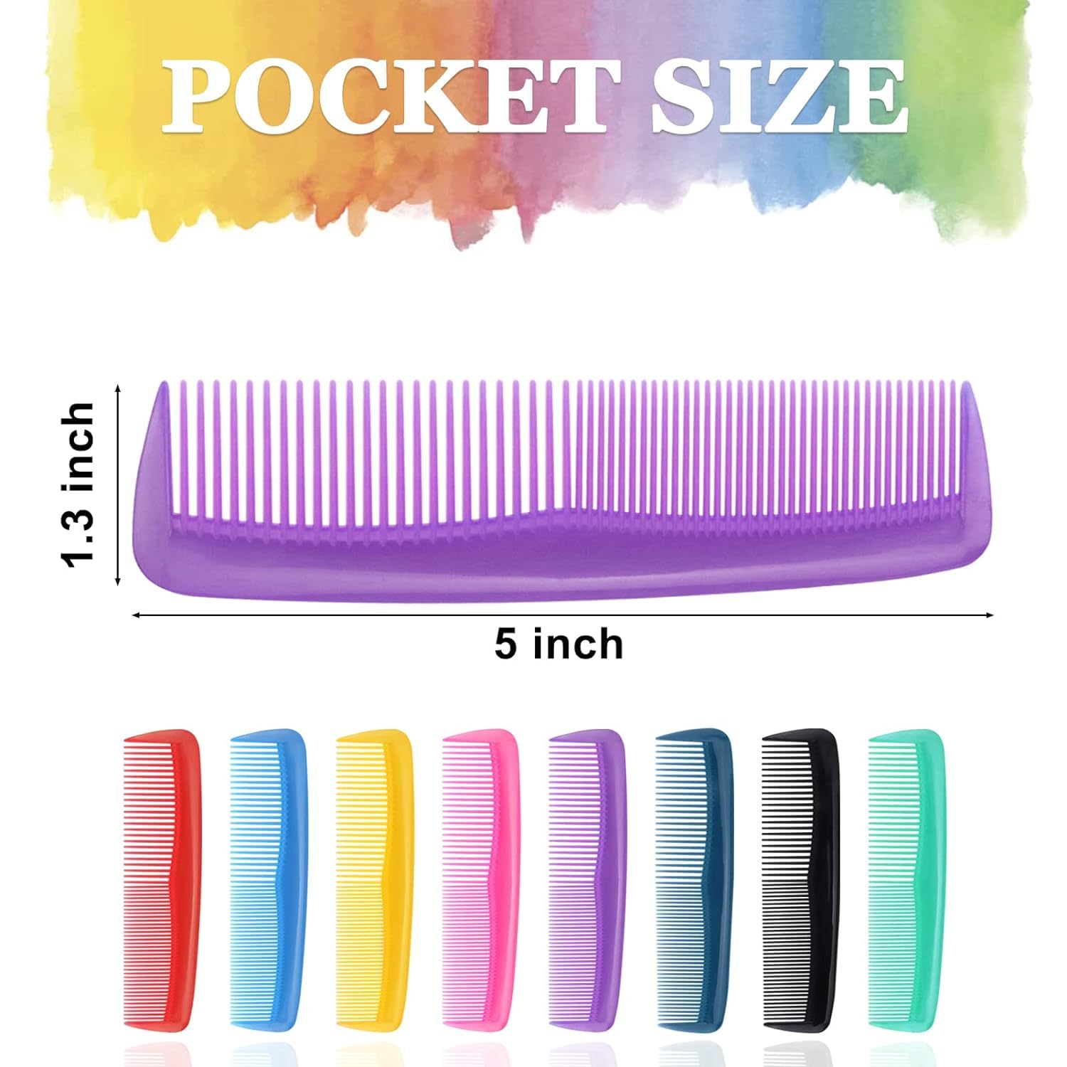 Snapklik.com : 50 Pack Combs, Individually Wrapped, Pocket Combs In ...