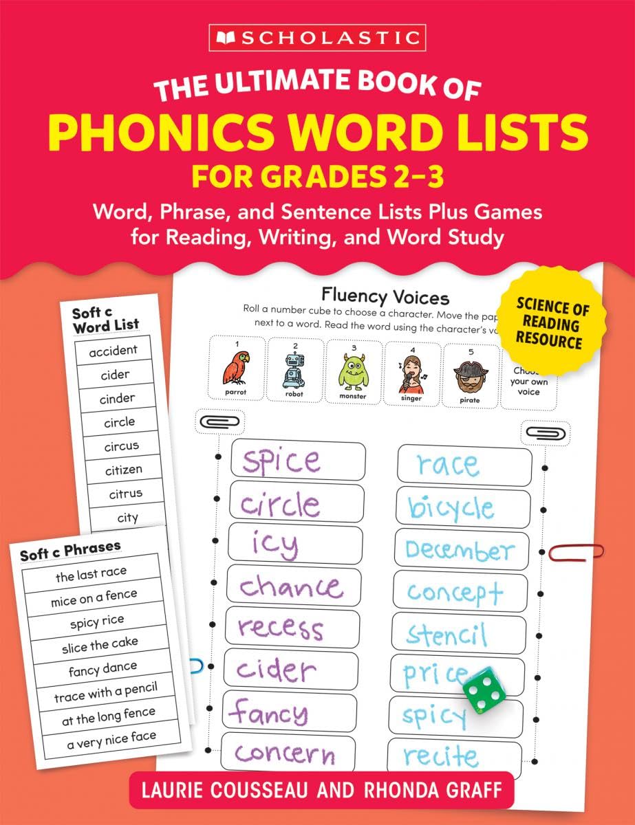 Buy The Ultimate Book of Phonics Word Lists: Grades 2–3: Games & Word ...