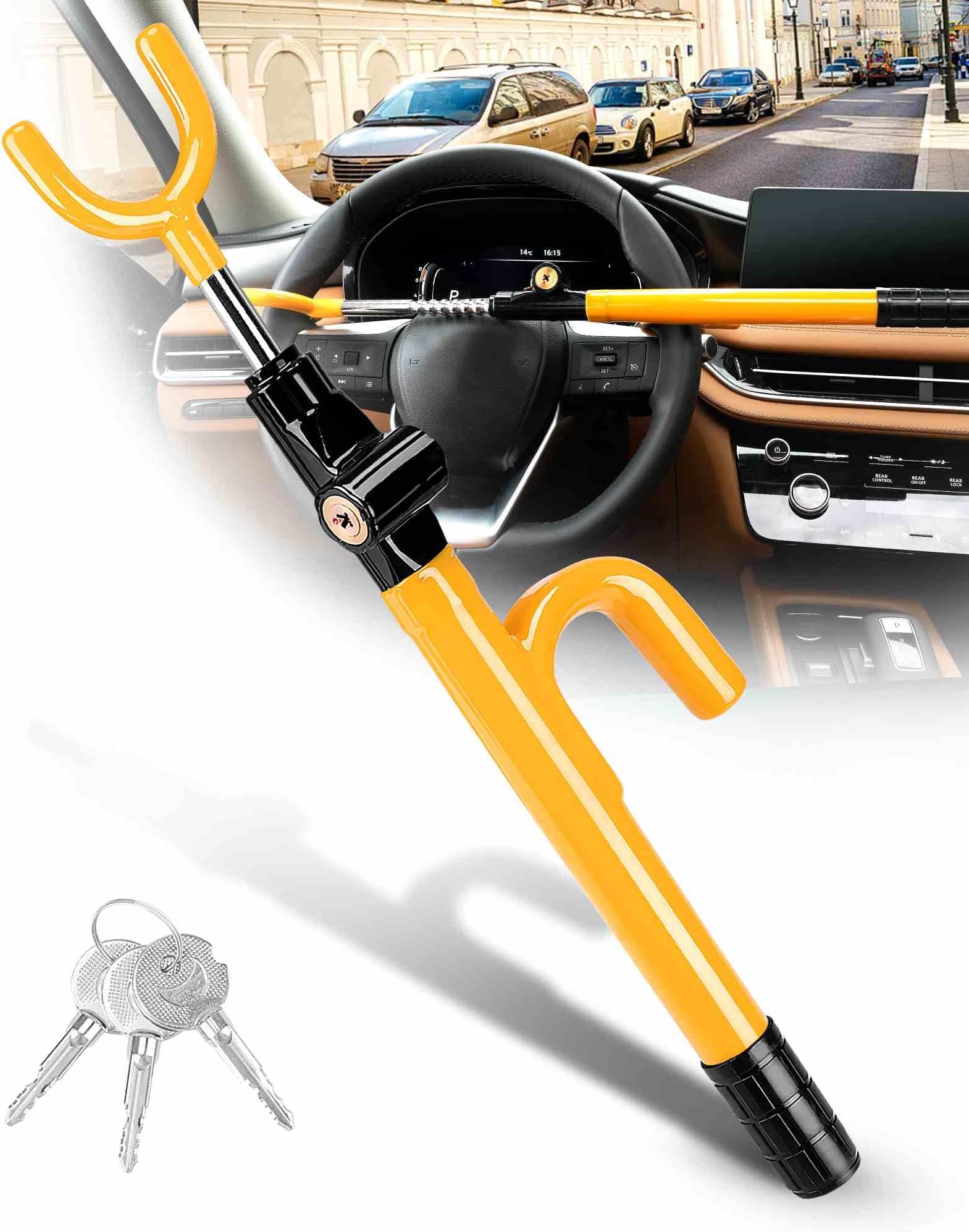 Amazon.com: The Club 1234 Basic Club Steering Wheel Lock, Black ...