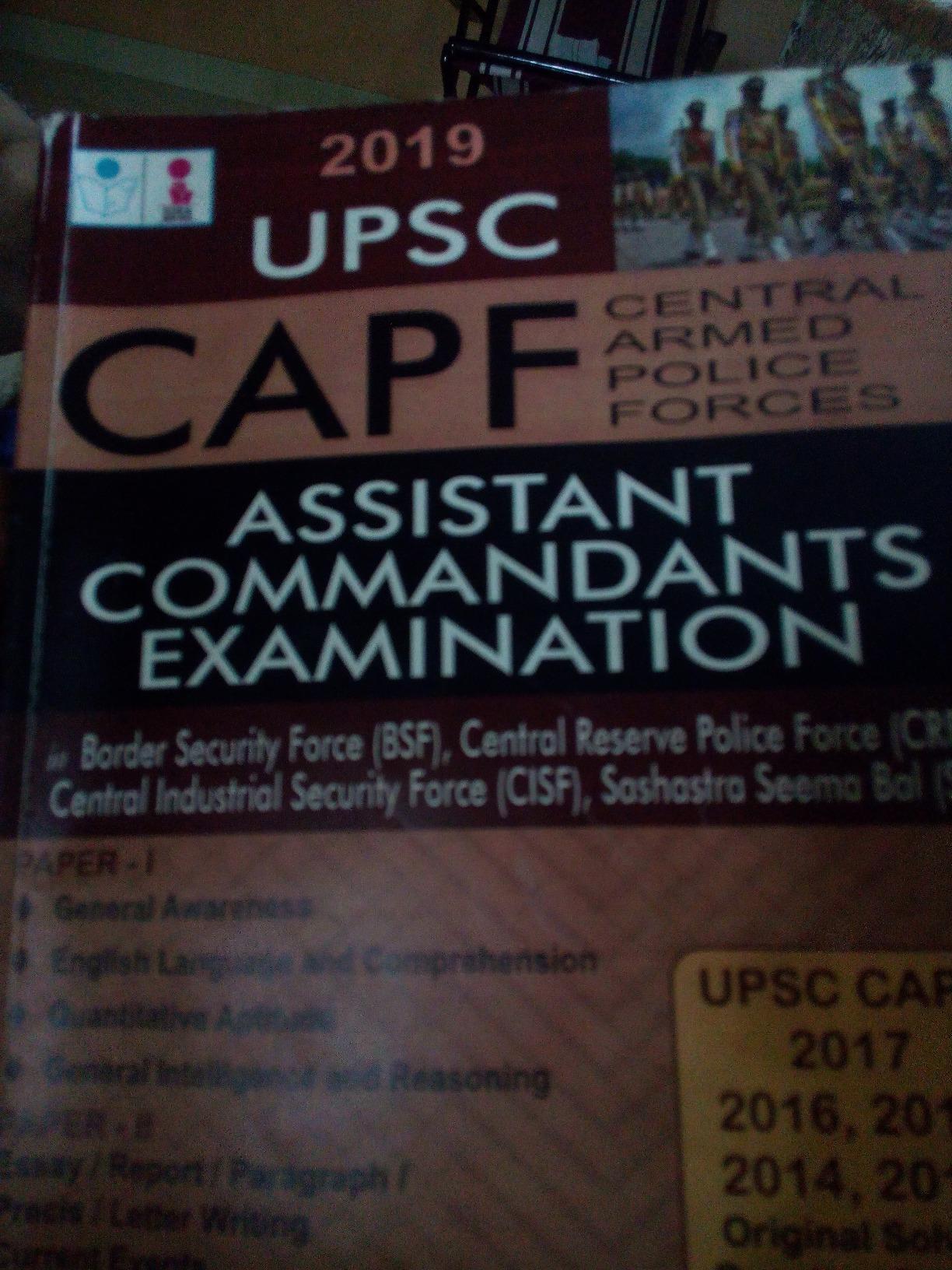 Buy CPF Assistant Commandants: Central Police Force Book Online at Low ...