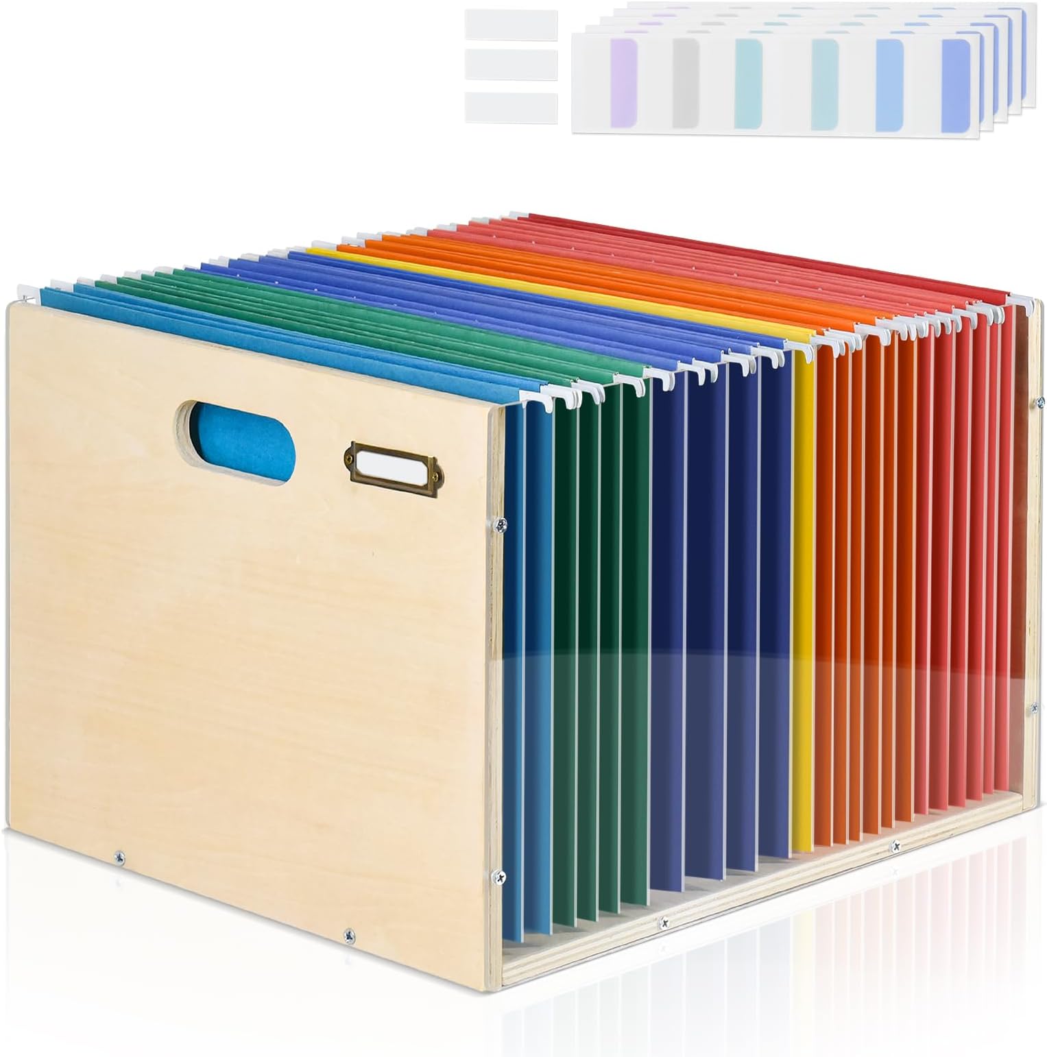 Amazon.com : Acrylic File Box Organizer,Hanging File Folder Organizer ...