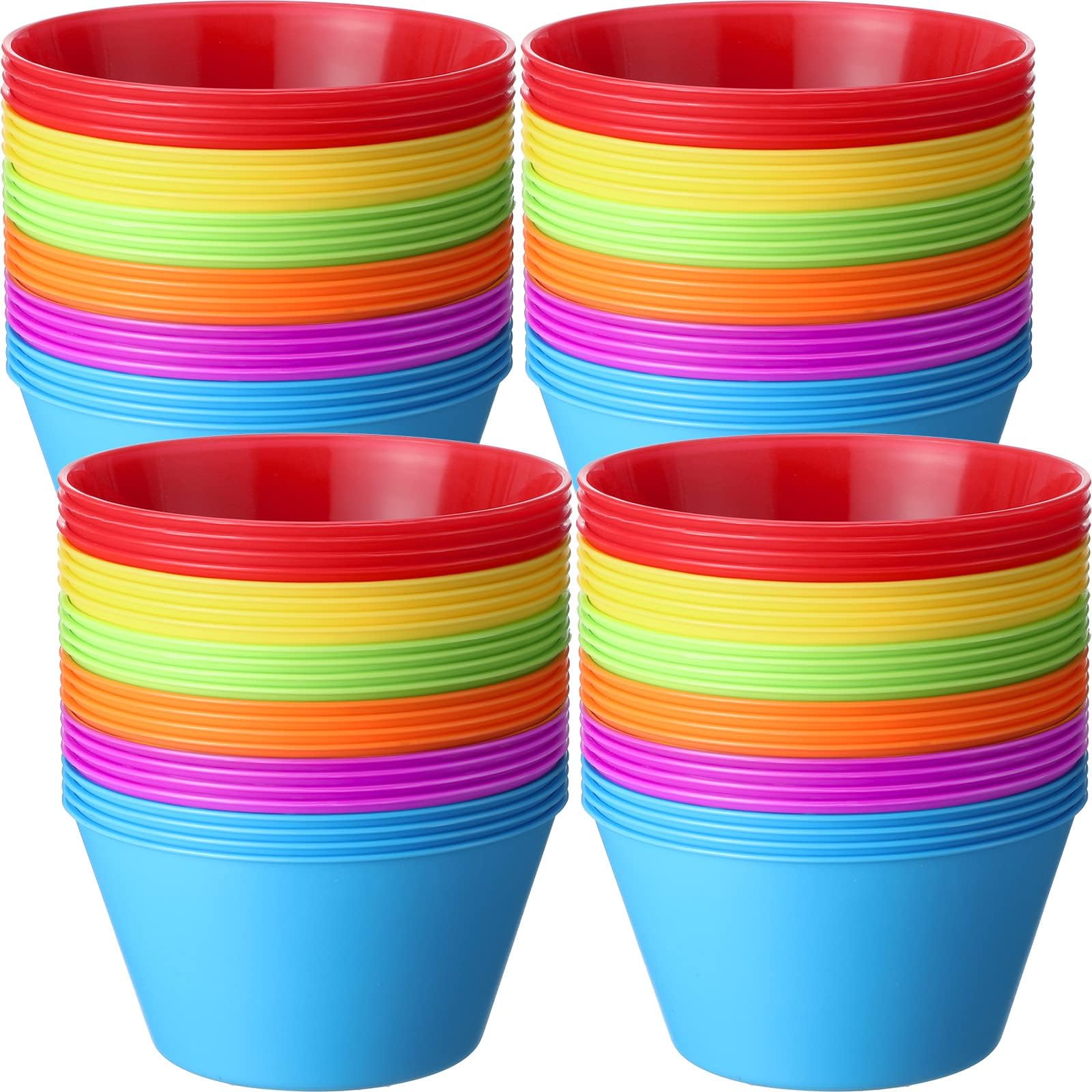 Amazon.com: Nuanchu 36 Pcs Unbreakable Cereal Bowls 24 oz Reusable ...