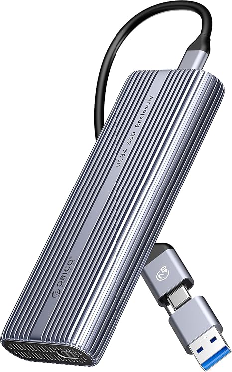 ORICO 40Gbps M.2 NVMe SSD Gehäuse USB4, Werkzeugfreie Installation, Interne NVMe SSD Gehäuse für ...