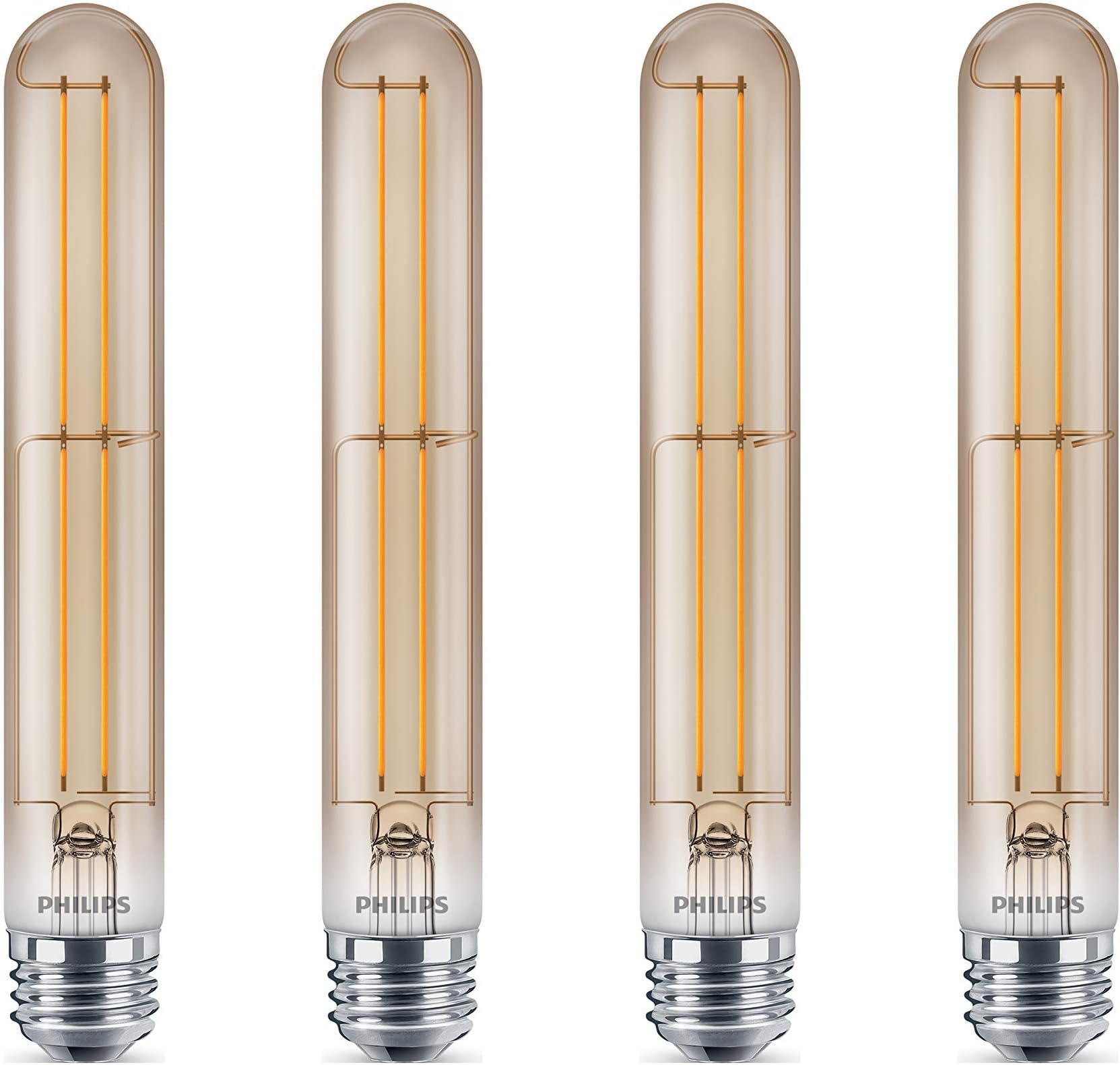 Philips 537605 LED Dimmable T10 Vintage Bulb, 300 lm., 2000-Kelvin, 4.5 ...