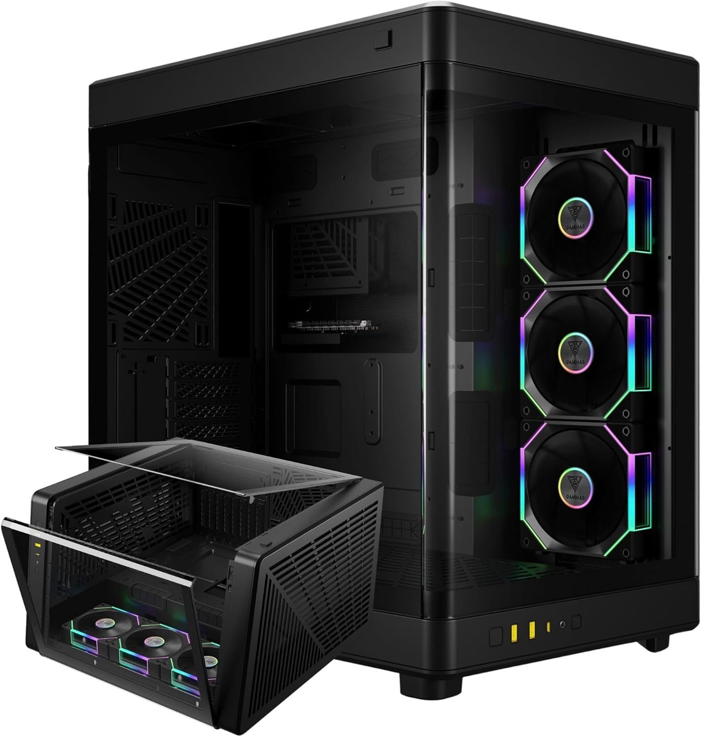 Amazon.com: GAMDIAS NESO P1 PRO Gaming EATX Full Tower Computer PC Case ...