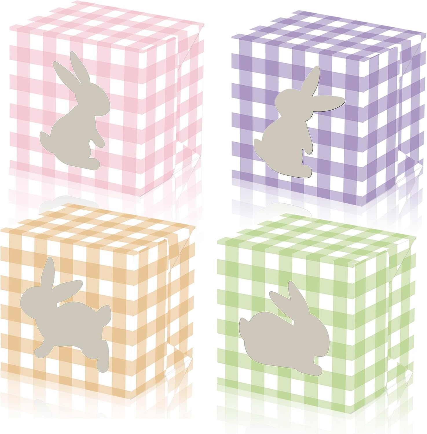 Amazon.com: Jexila 24PCS Easter Treat Boxes with Bunny Window Colorful ...