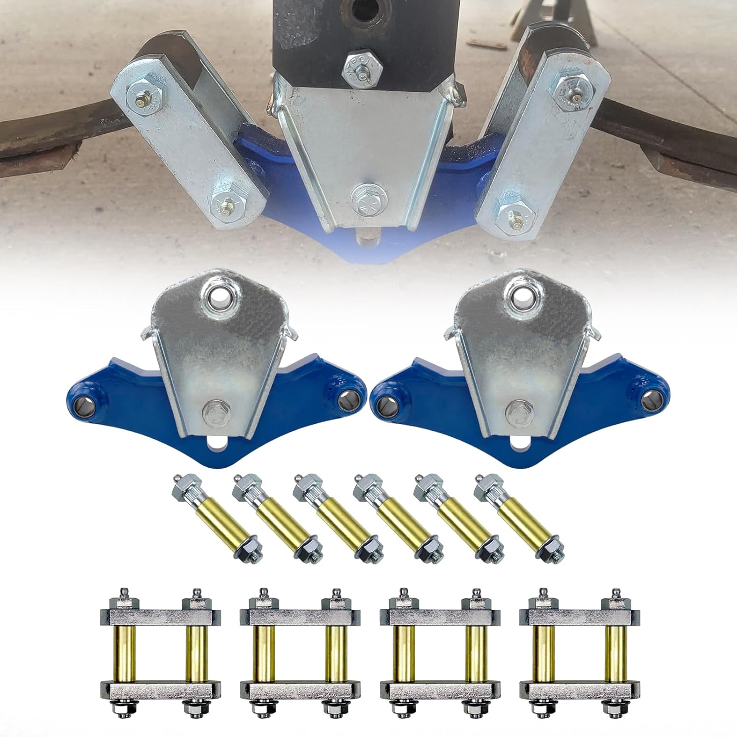 Amazon.com: Sporacingrts Heavy Duty Shackle Upgrade Kit with 2Pcs ...