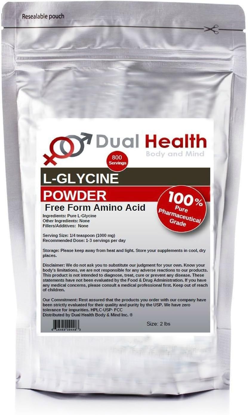 Amazon.com: Pure Glycine Powder (2 lb) Bulk Supplements : Health ...