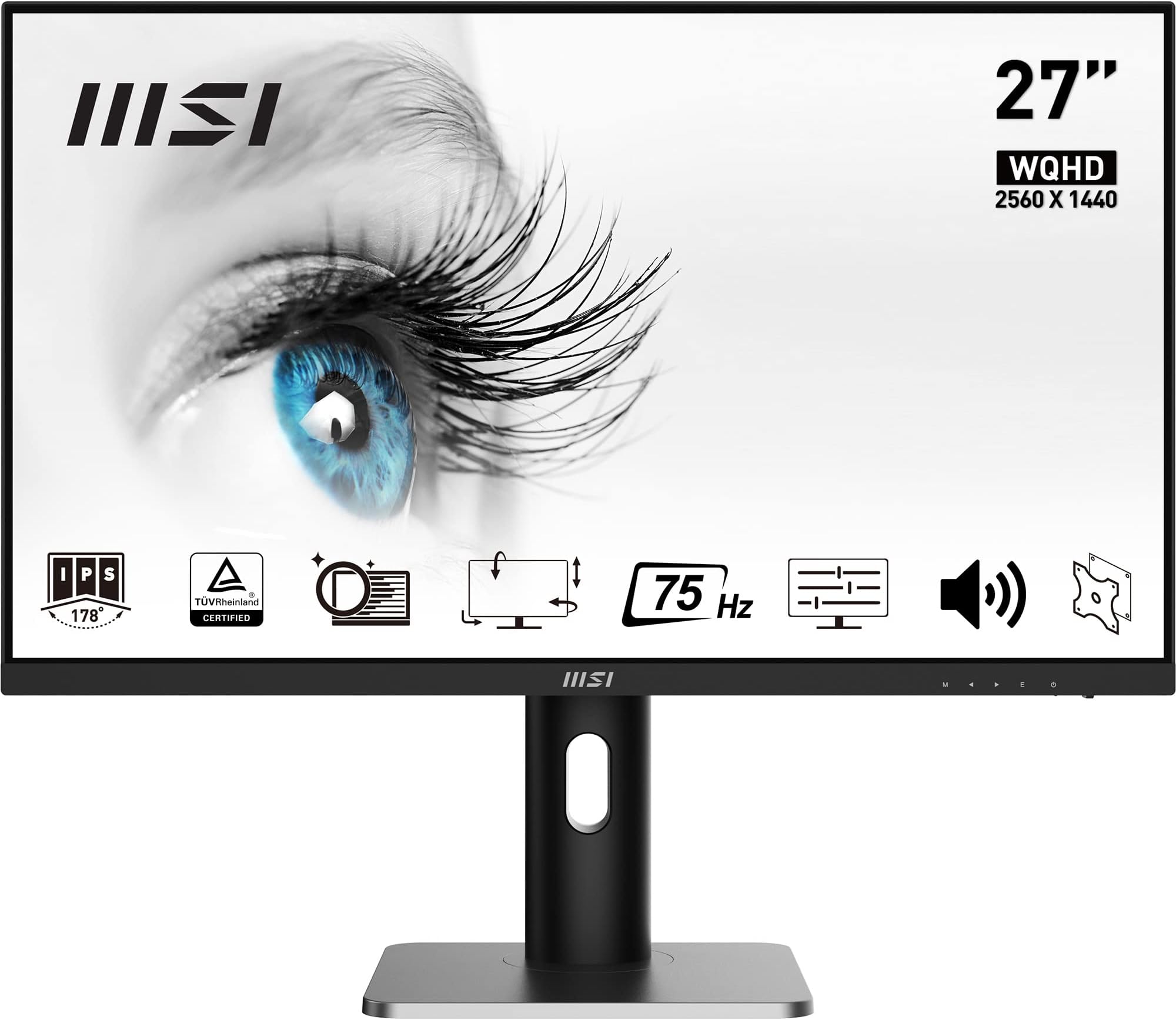 HP Z27q G3 Monitor, Schermo 27" QHD IPS, Risoluzione 2560 x 1440, Tempo ...