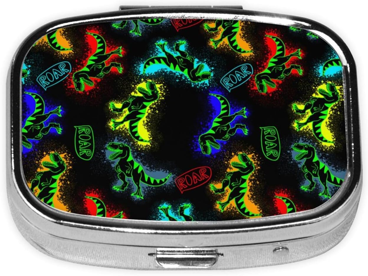 Amazon.com: Pill Box Small Pill Case for Purse Pocket, Cute Medicine ...