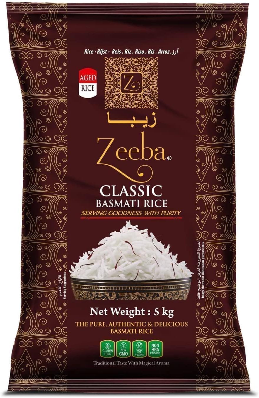 Zeeba Classic Basmati Rice 5kg : Amazon.ae: Grocery