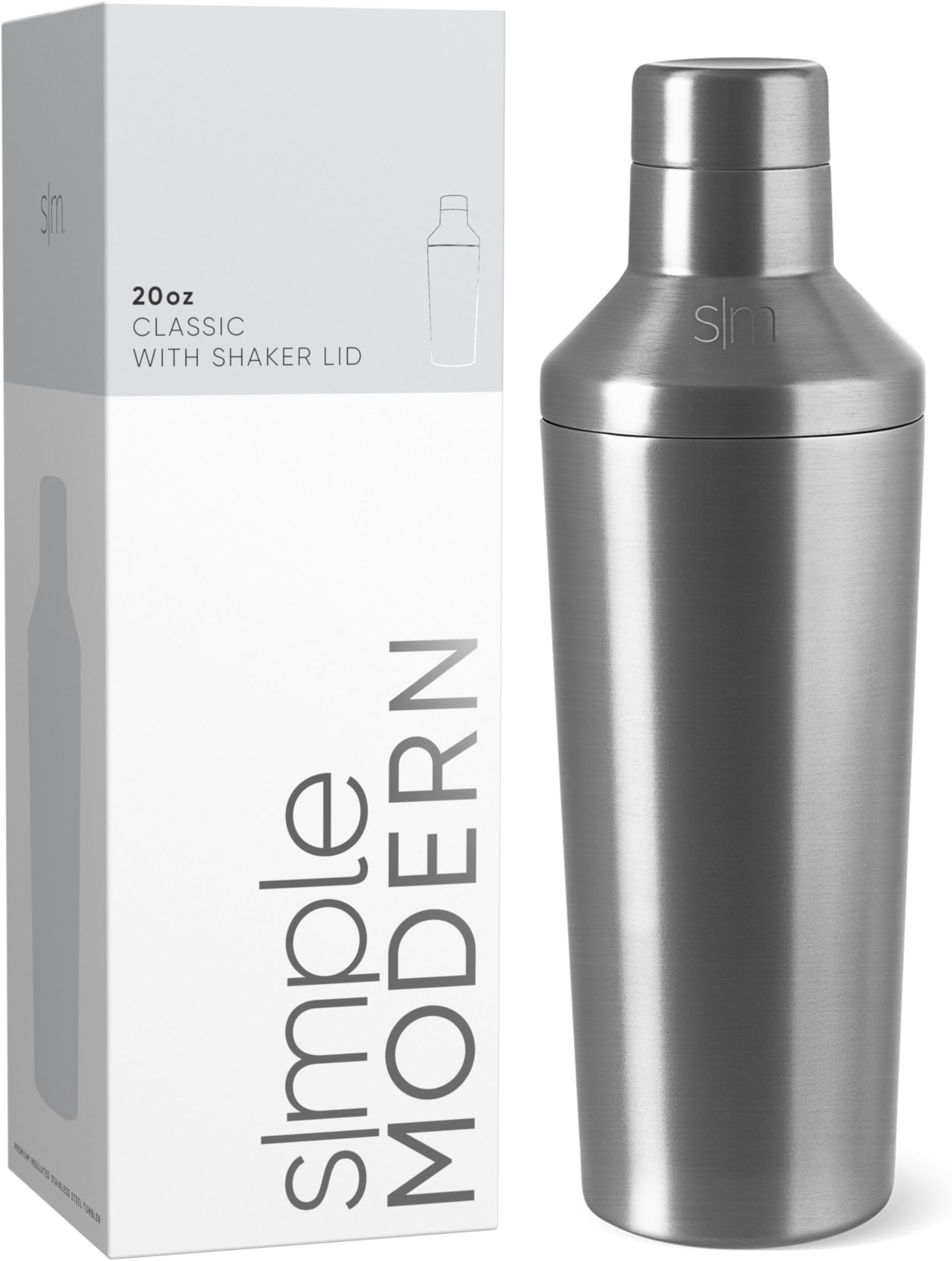 Amazon.com: Nambe Tahoe Cocktail Shaker | Stainless Steel Cocktail ...