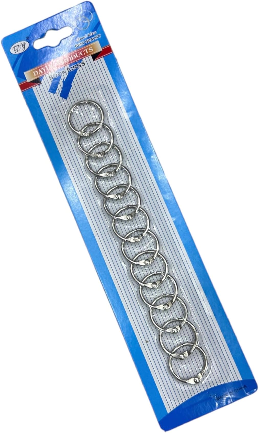 Levin 19MM Loose Leaf Binder Rings Office Metal Book Rings, Nickel ...