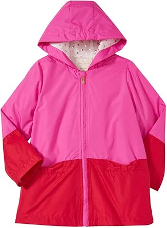 Amazon.com: kate spade new york Toddlers' Hooded Colorblock Raincoat ...