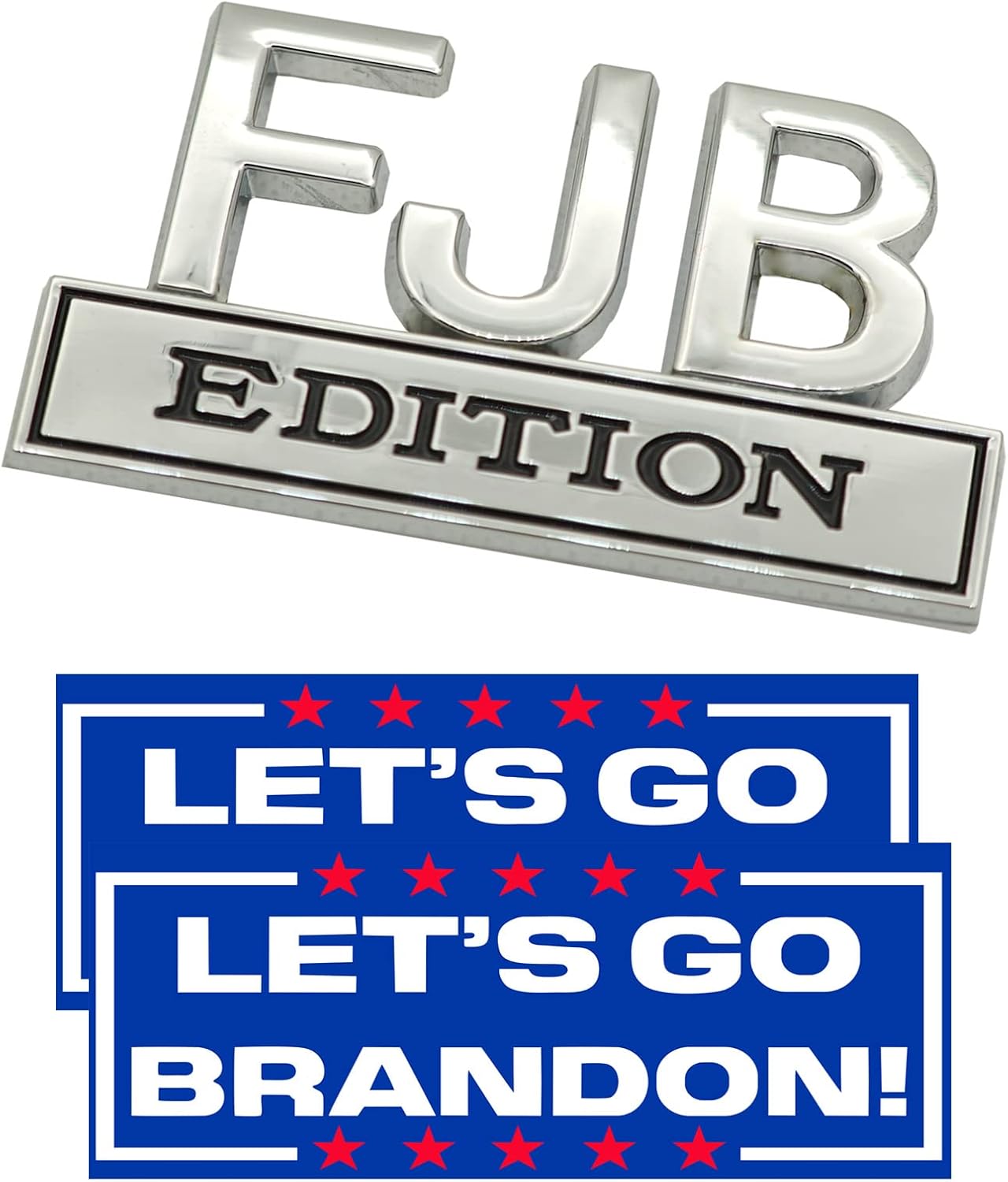 Amazon.com: 2PCS FJB Edition Emblem Car Badge Decal & 2 Pack Lets Go ...