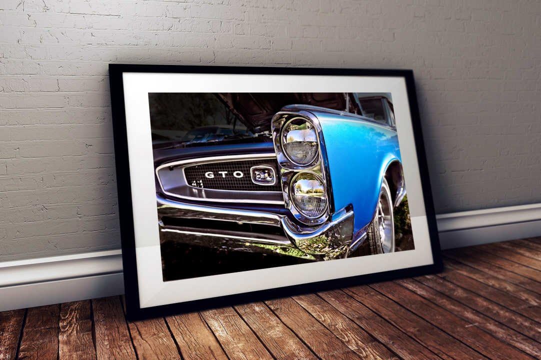 Amazon.com: GearHeadzHD 1965 Pontiac GTO Muscle Car Wall Art Decor ...