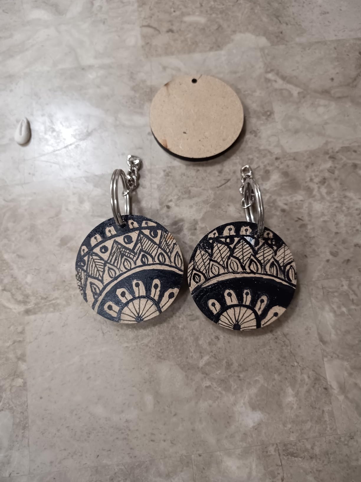 PICRAZEE DIY Wooden Plain MDF Key Chains for Wood Sheet Art &Craft ...