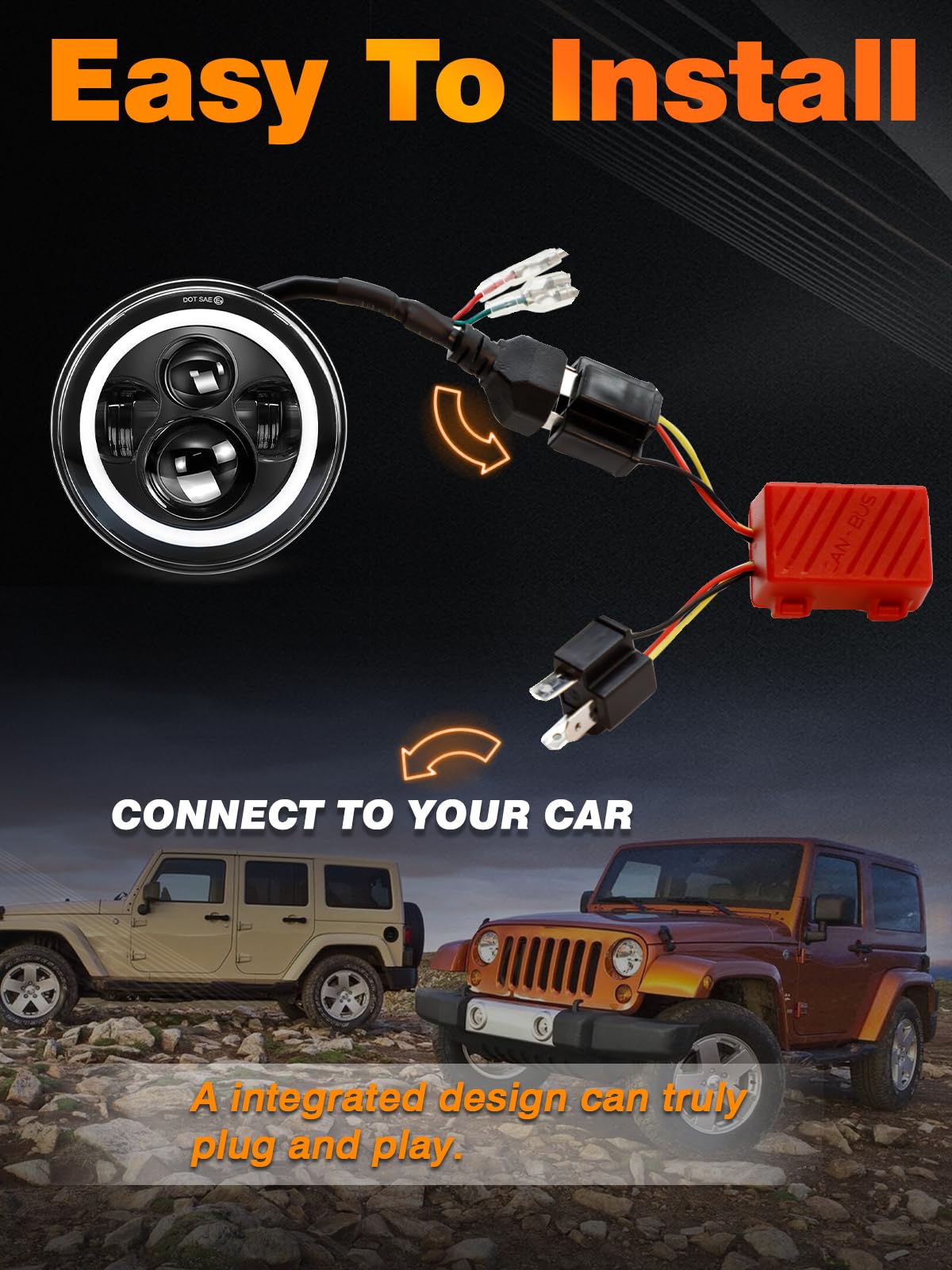 Canbus Led Decoder 2X LED Headlight Canbus Decoder Anti Flicker Warning ...