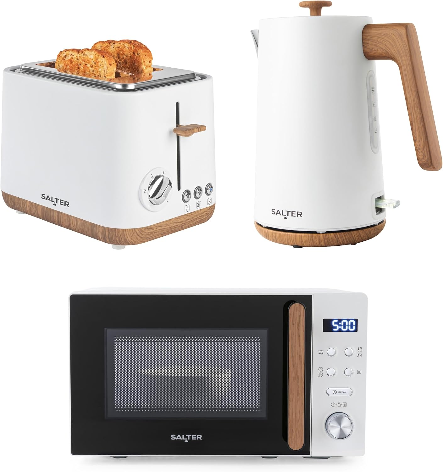 Salter Toronto Kettle, Toaster, Microwave Set – Kitchen Countertop ...