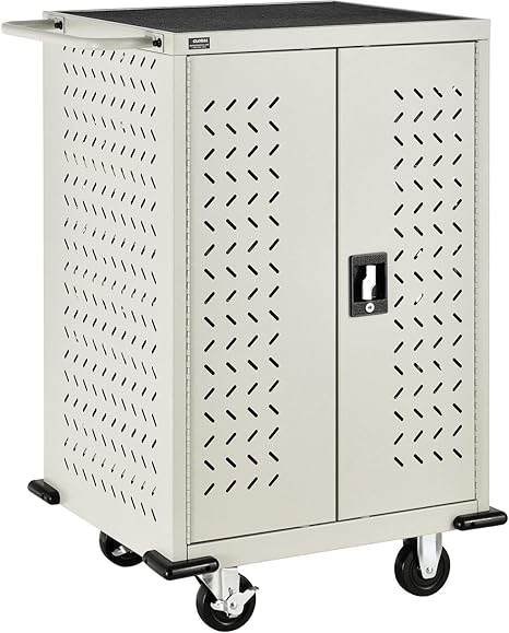 Amazon.com: Global Industrial Mobile Storage & Charging Cart, 12 Laptop ...