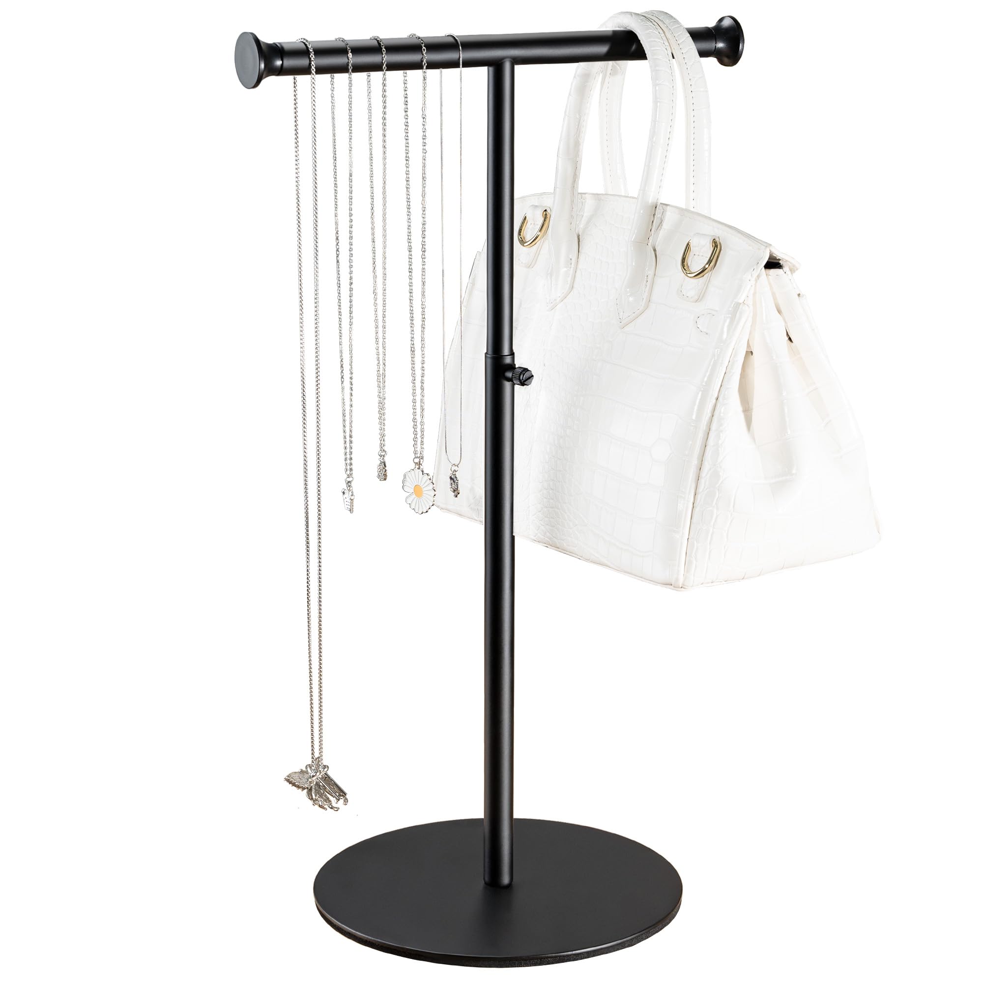 Amazon.com: niffgaff T Bar Purse Display Stand Handbag Rack, Adjustable ...