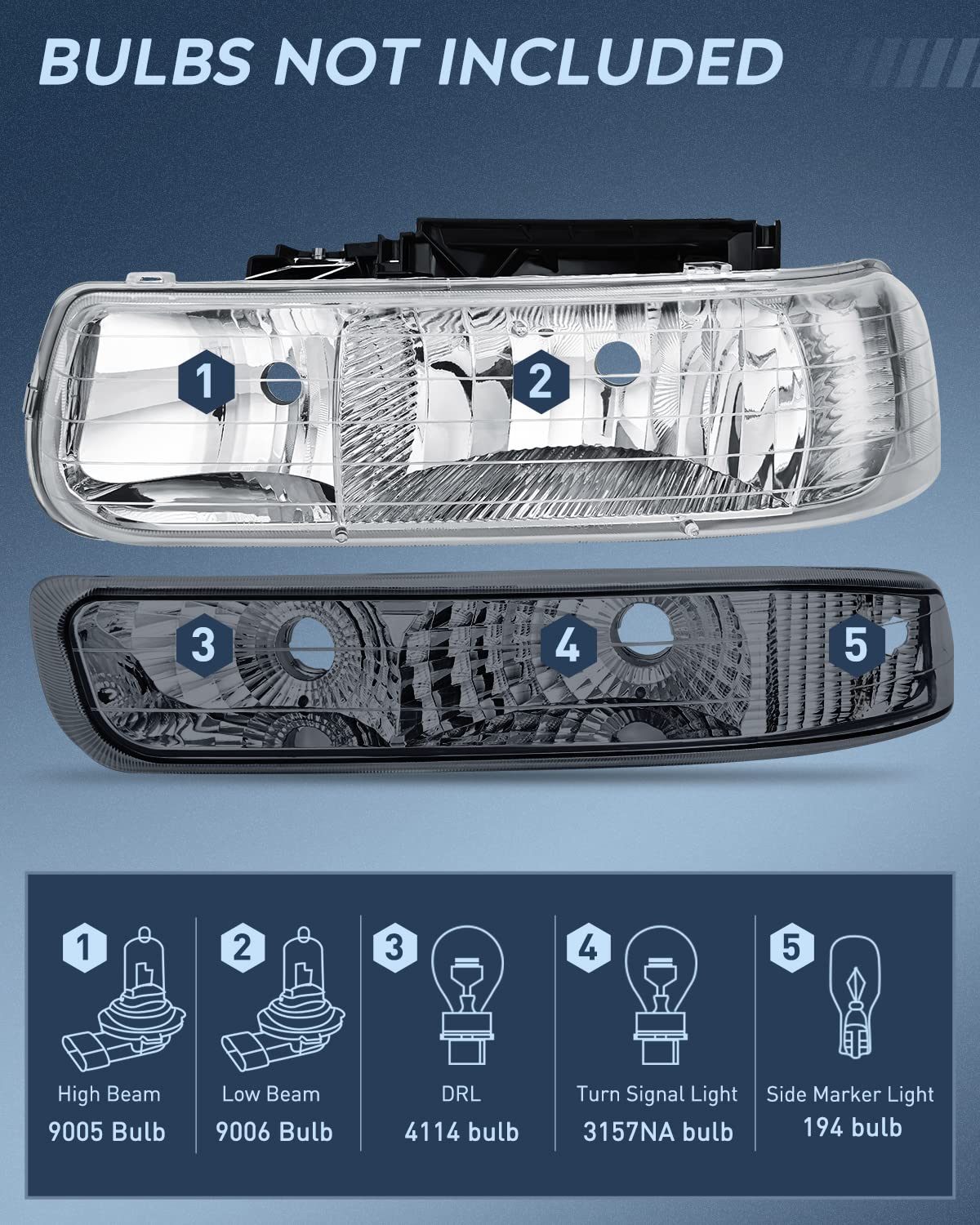 Snapklik.com : Headlight Assembly For 1999 2000 2001 2002 Chevy ...