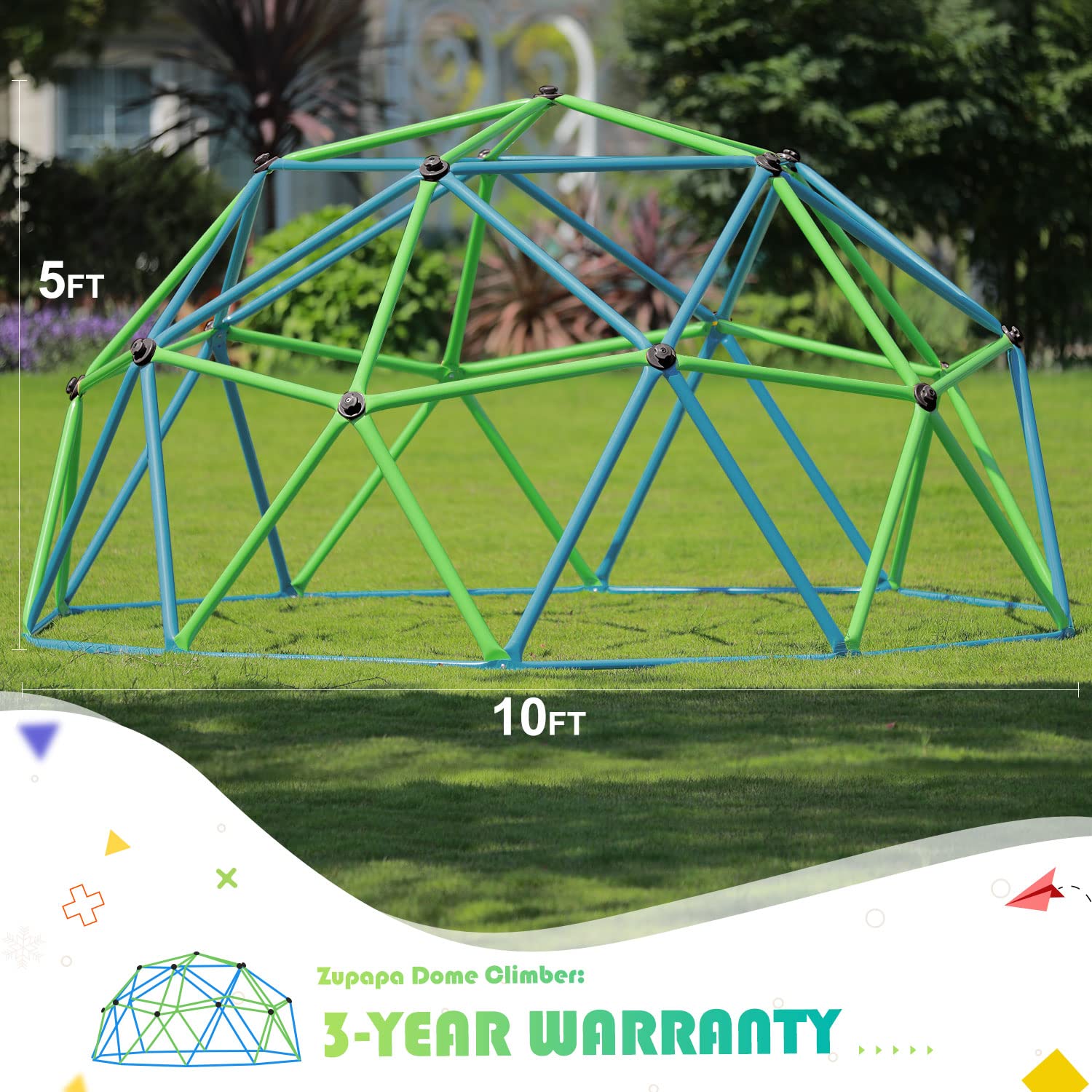 Snapklik.com : Zupapa 10FT Climbing Dome, Experience Ultimate Fun