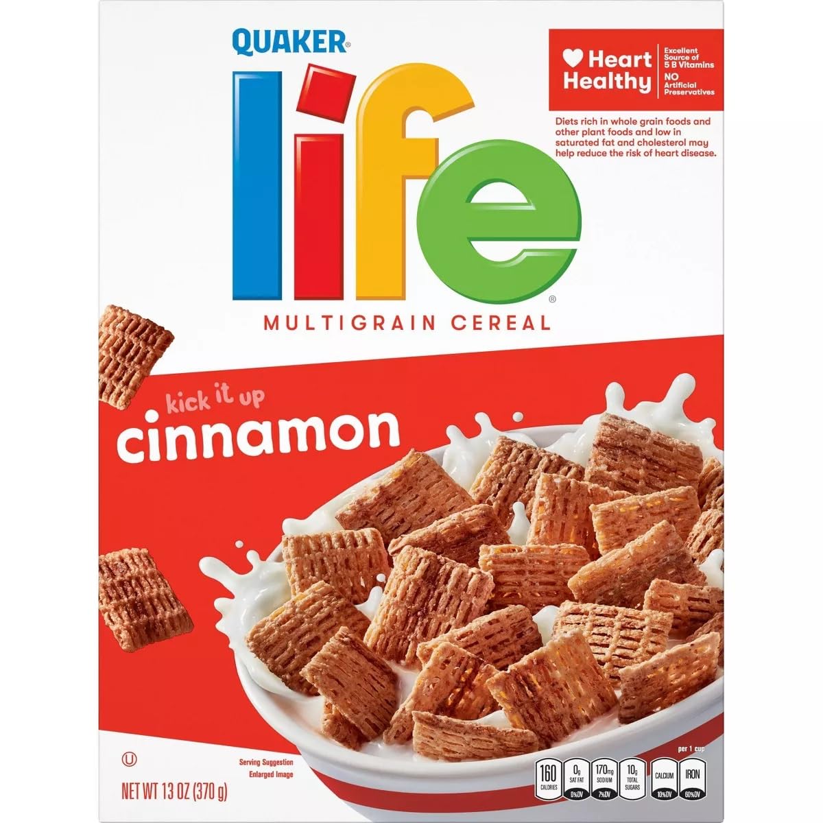 Amazon.com: Life Cereal, Cinnamon 13 oz. (Pack of 6)