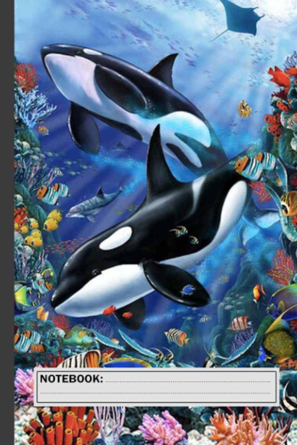 Great Killer Whale Notebook: Orca Notebook for Girls | Cute Orca ...