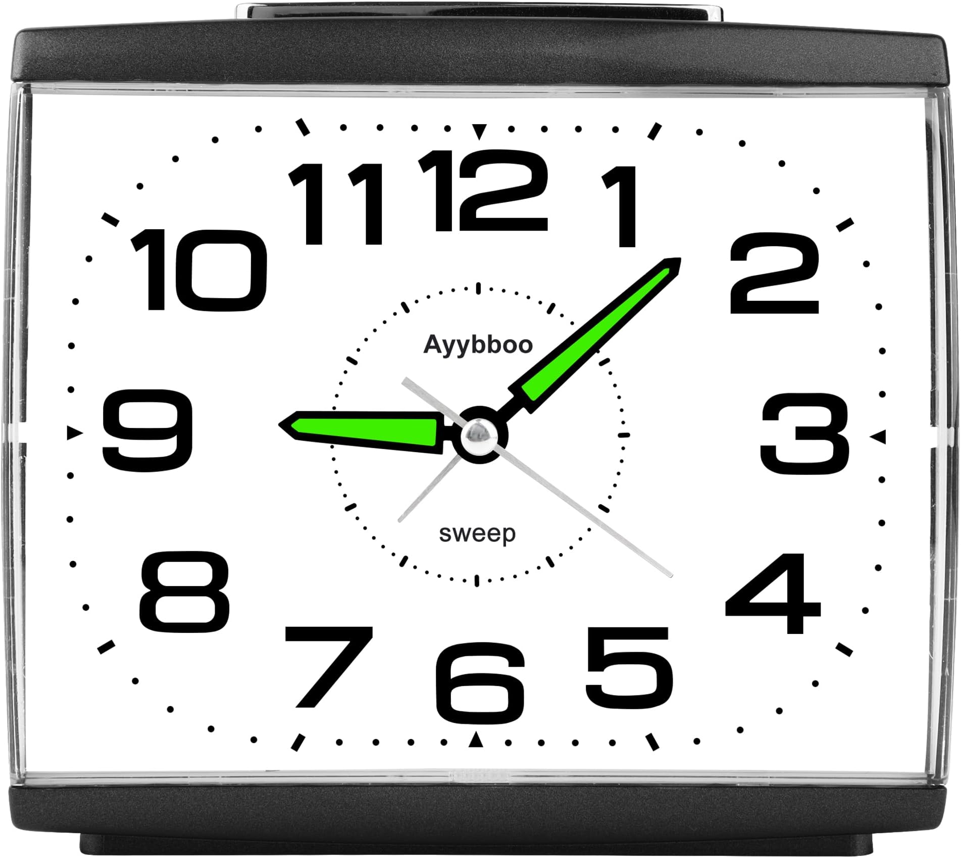 ZEON Bedside Analogue Alarm Clock with Light and Snooze Function ...