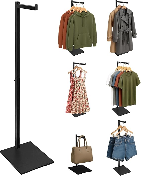 Amazon.com: koretech Standing Clothes Rack, 21" - 36" Height Adjustable ...