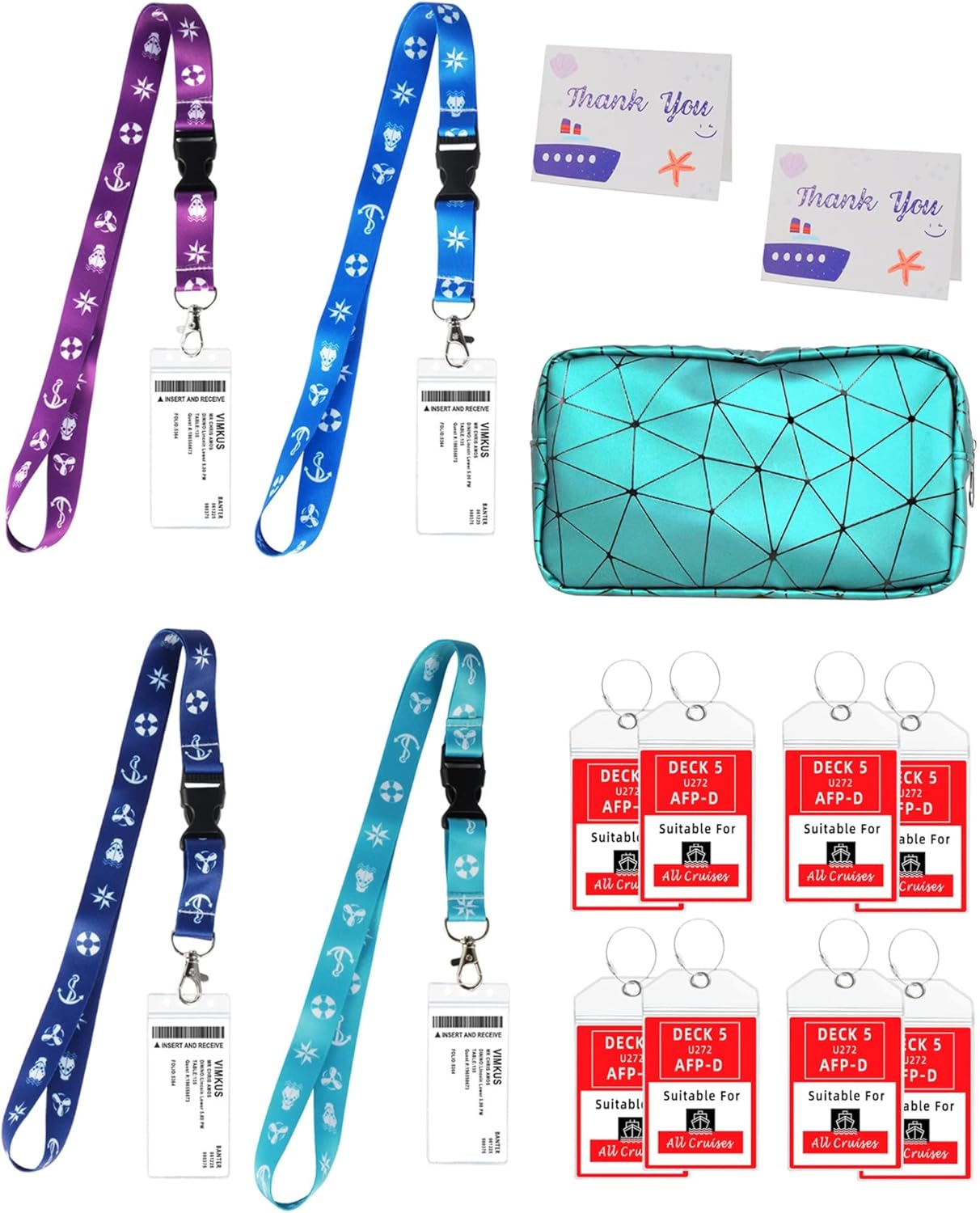 Amazon.com : Cruise Lanyard kit, 4 Pcs Cruise Lanyards Compatible ...