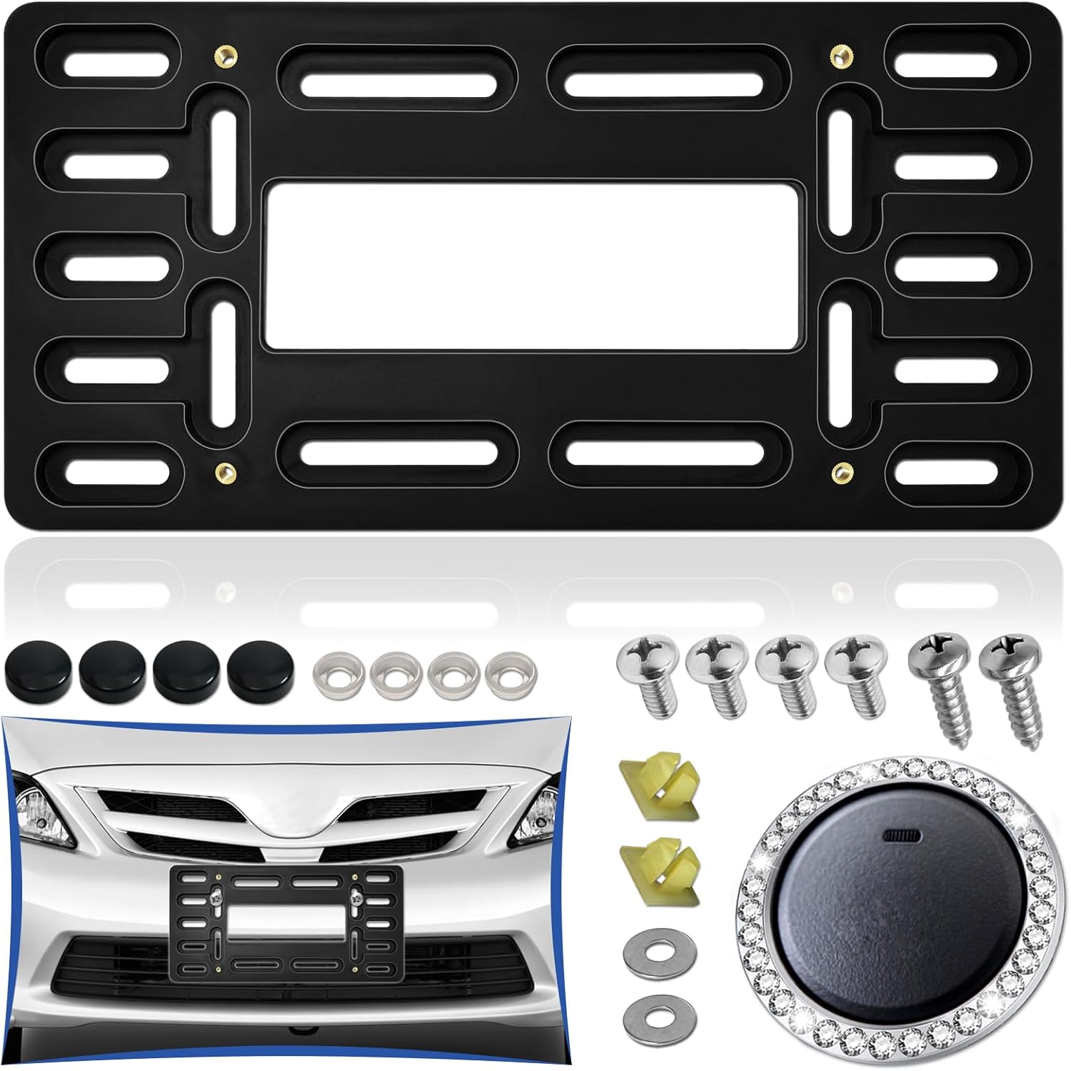 Front License Plate Bracket for Toyota 2000-2023, Front Bumper License ...
