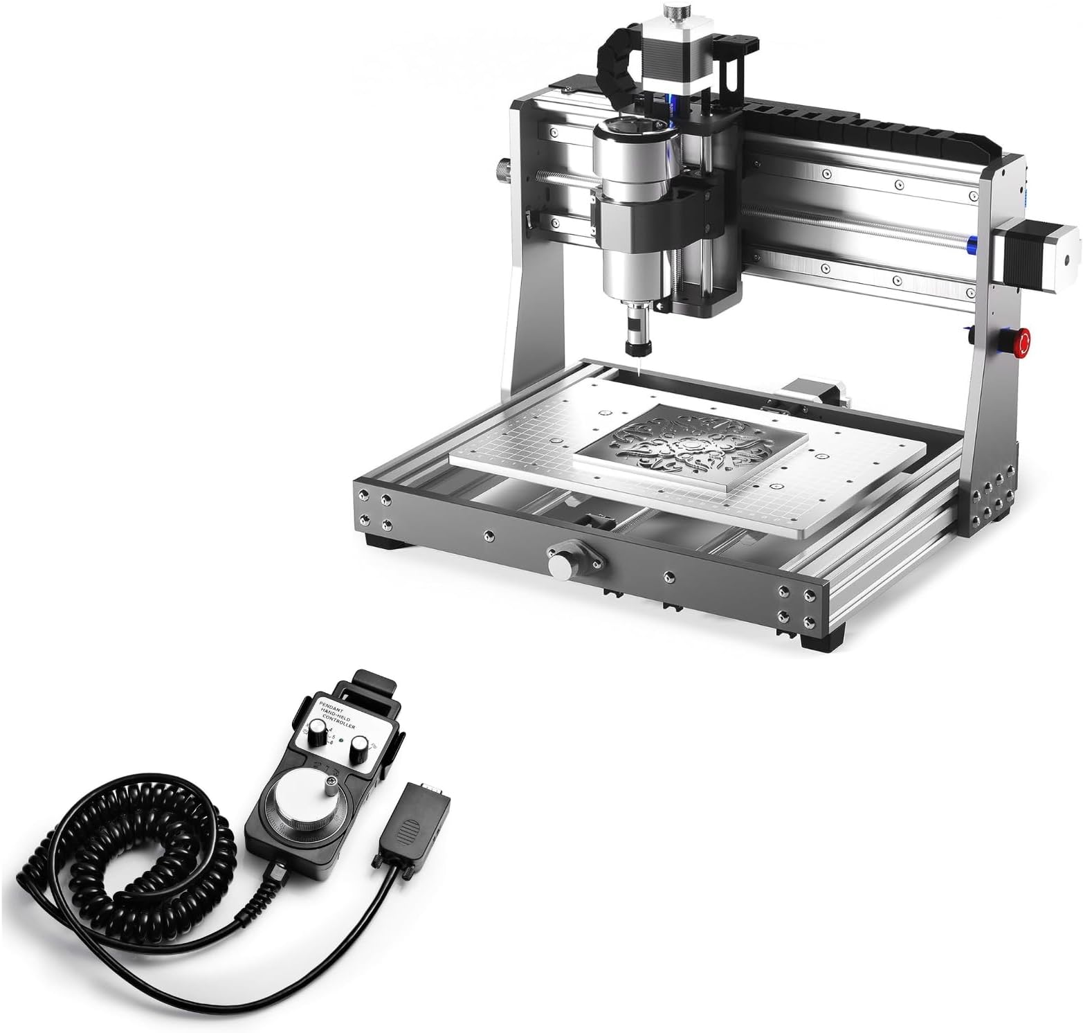 Genmitsu 3020-PRO MAX V2 CNC Router Machine + CNC MPG Handwheel ...