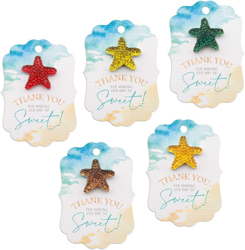 Amazon.com: Merrystorm Nautical Ocean Coastal Thank You Tags - 50 ...