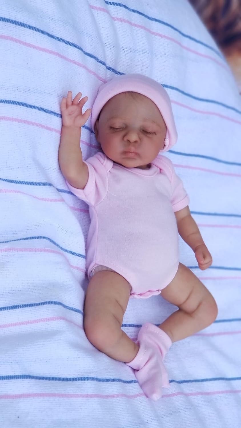Amazon.com: Zero Pam 10 Inch Mini Reborn Baby Dolls Realistic Small ...