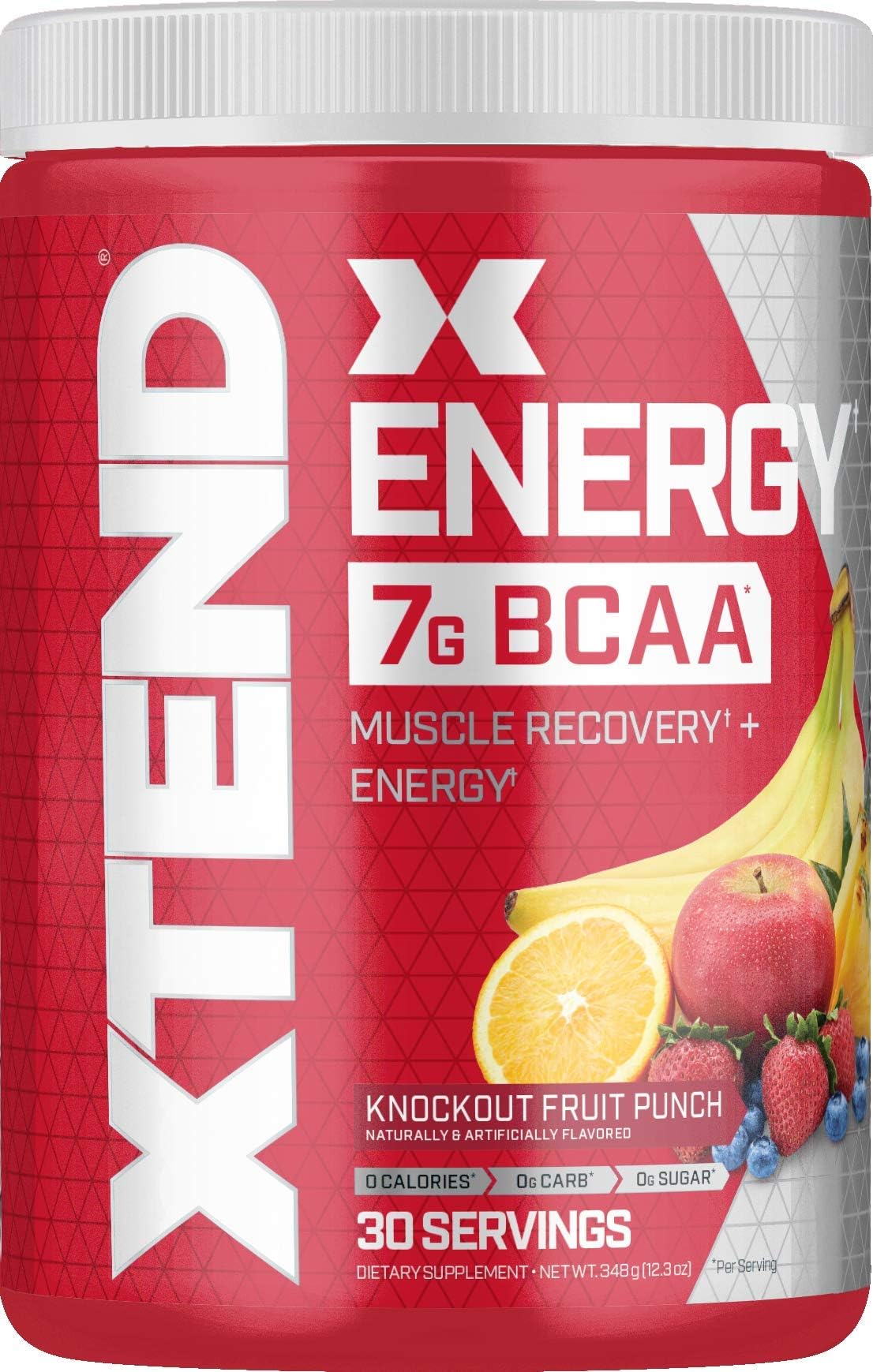 Amazon.com: XTEND Energy BCAA Powder Knockout Fruit Punch - 125mg ...