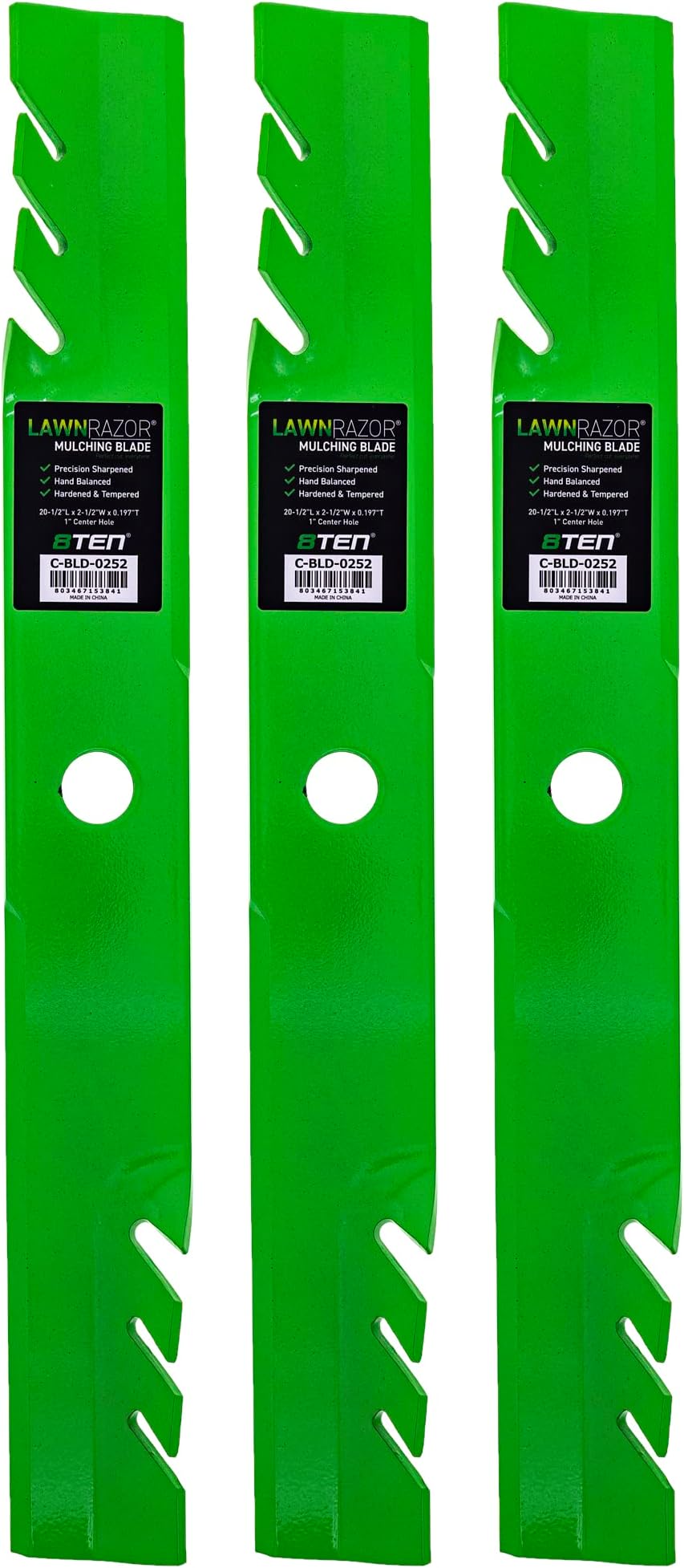 Amazon.com : 3PK USA Mower High Lift Blades for Exmark 60” Lazer Z X ...