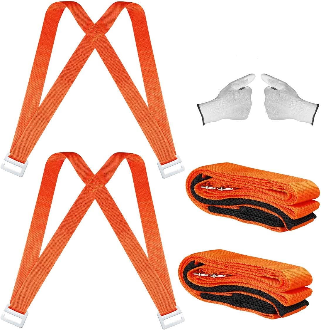 Lifting and Moving Straps,2-Person Moving System with Foam Pad 13 Feet ...