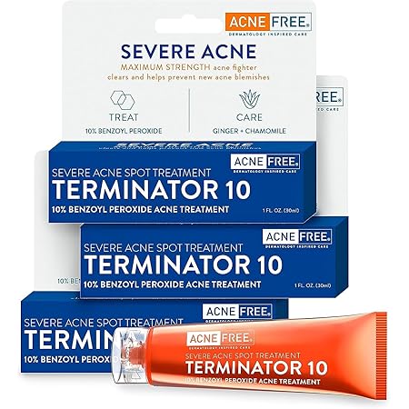 Amazon.com: AcneFree Terminator 10 Acne Spot Treatment with Benzoyl ...