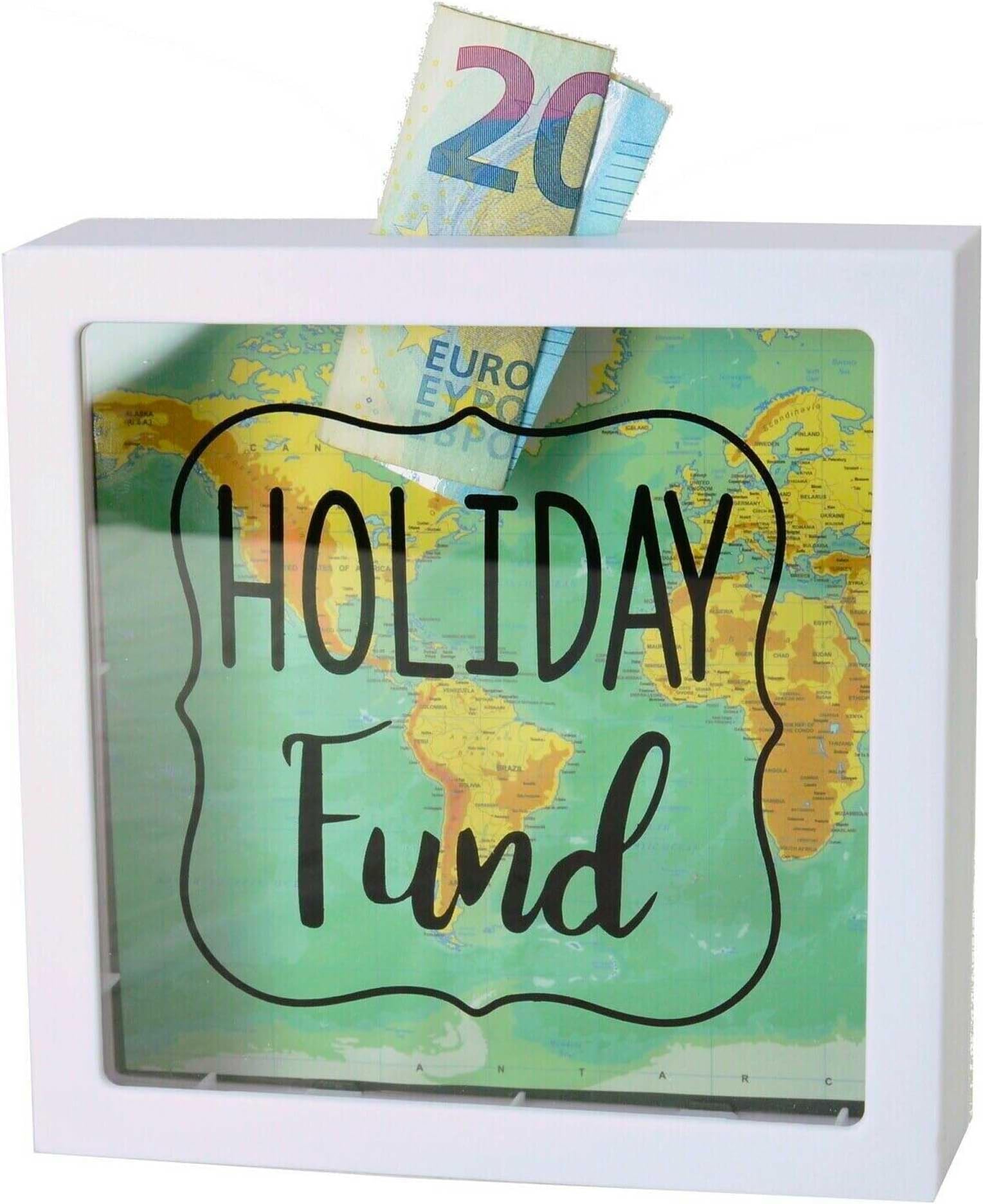 Wooden Adventure Money Box By Heaven Sends : Amazon.co.uk: Home & Kitchen