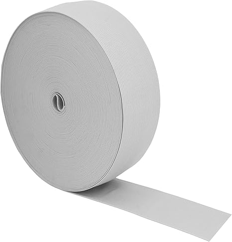 Amazon.com: Mandala Crafts Wide 1 Inch Gray Elastic Bands Spool for ...