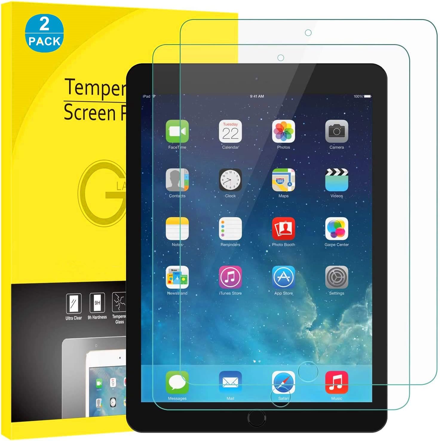 Amazon.com: FOLICE [2-Pack] iPad Mini Screen Protector, Anti-Scratch ...