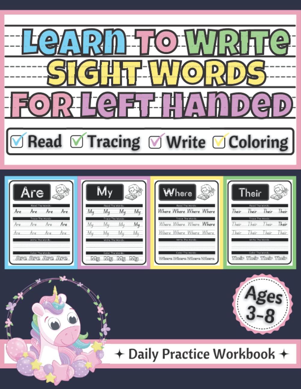 Amazon.com: Learn To Write Sight Words For Left Handed: Sight words ...