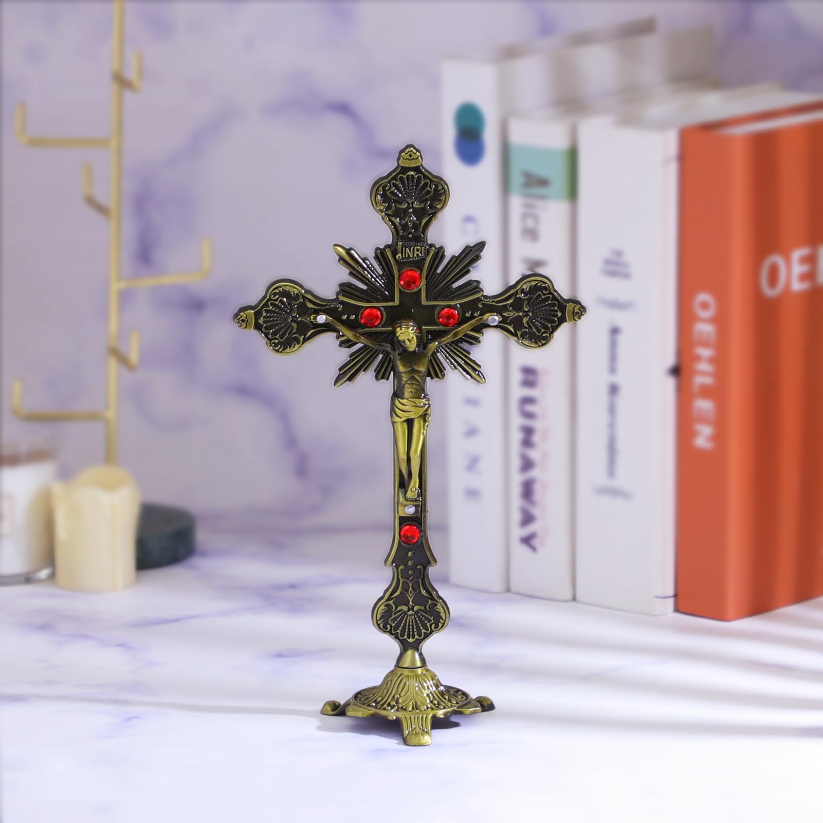 Snapklik.com : 9 Inch Metal Crucifix Catholic Decor Jesus Decor ...