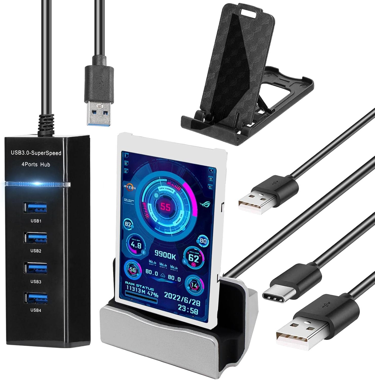 Tela Secundária 3,5 polegadas - Monitor Computador Portátil 3.5 | IPS ...